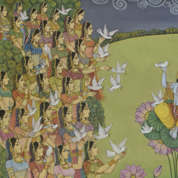 Krishna with Cows and Birds – Artisera