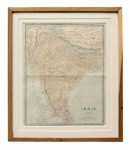 Map of India, 1870 – Artisera