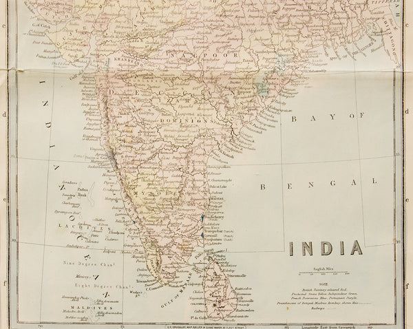 Map of India, 1870 – Artisera
